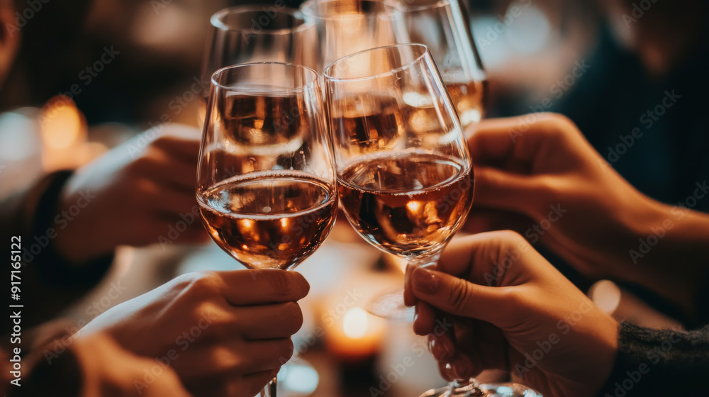 Cheers to celebrating success, goals reached, or the arrival of a new ...