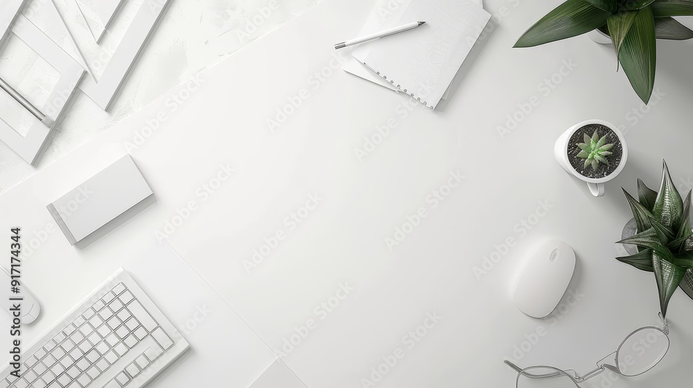 performance management wallpaper with copy space work background flat ...