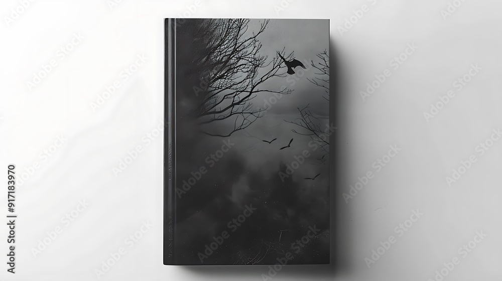 book cover template with eerie graphics, dark tones, and chilling fonts ...