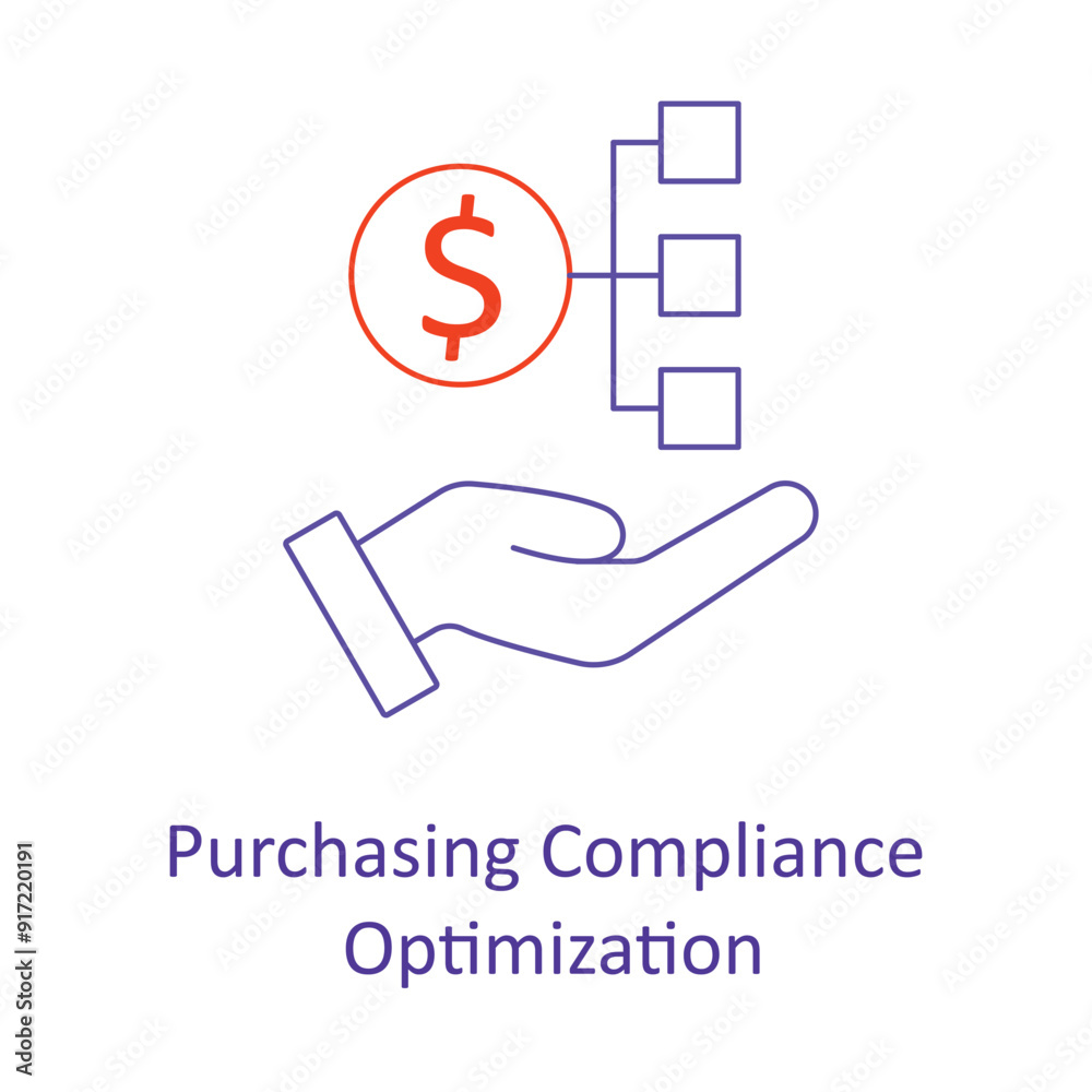 Pharma Purchasing Compliance Efficiency icon with Editable Stroke ...