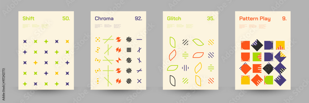 Comprehensive Set of Geometric Patterns: Ideal for Designers, Featuring ...