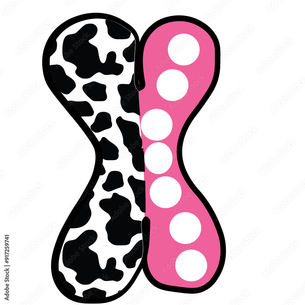 half cow doodle bright polka dot font alphabet svg png, Dalmatian Dots ...