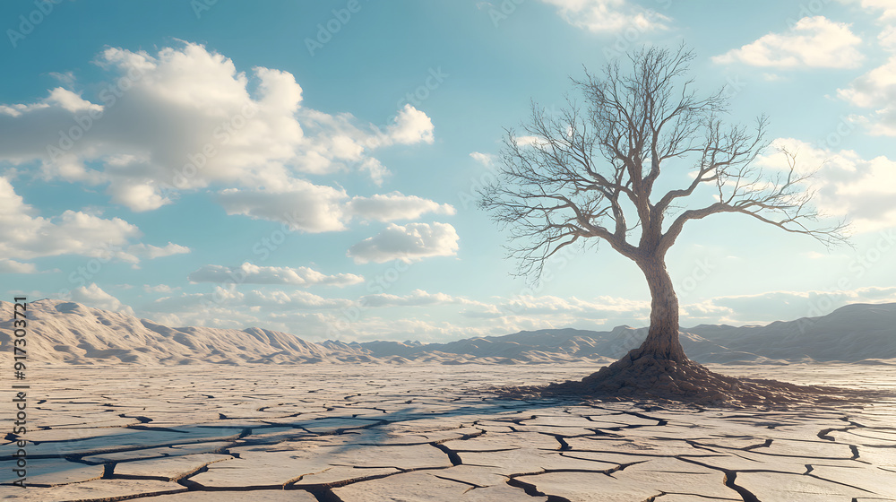 Soil Degradation with Dry and cracked land, soil pollution and ...