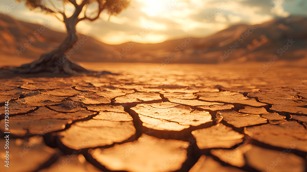 Soil Degradation with Dry and cracked land, soil pollution and ...