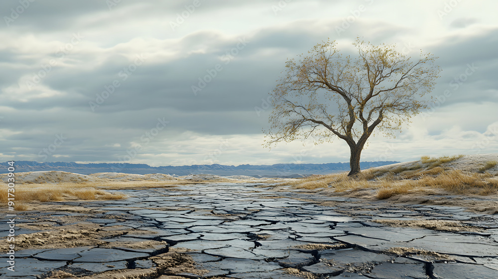 Soil Degradation with Dry and cracked land, soil pollution and ...