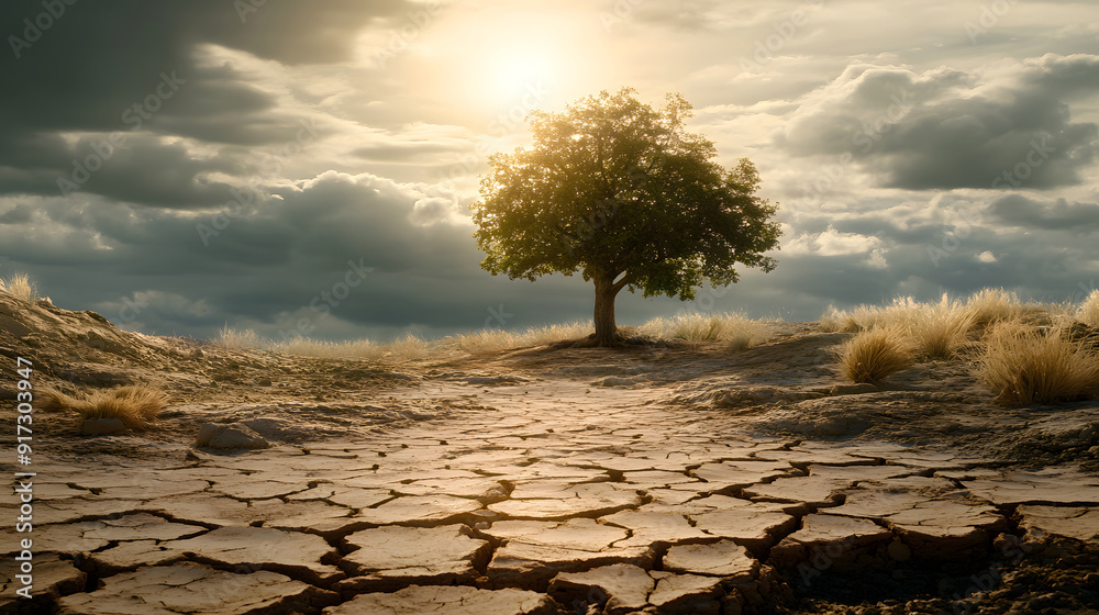 Soil Degradation with Dry and cracked land, soil pollution and ...