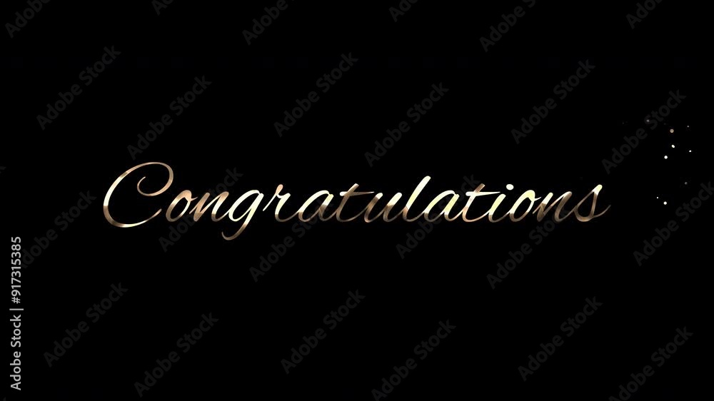 Gold lettering Congratulations on transparent background suitable for ...