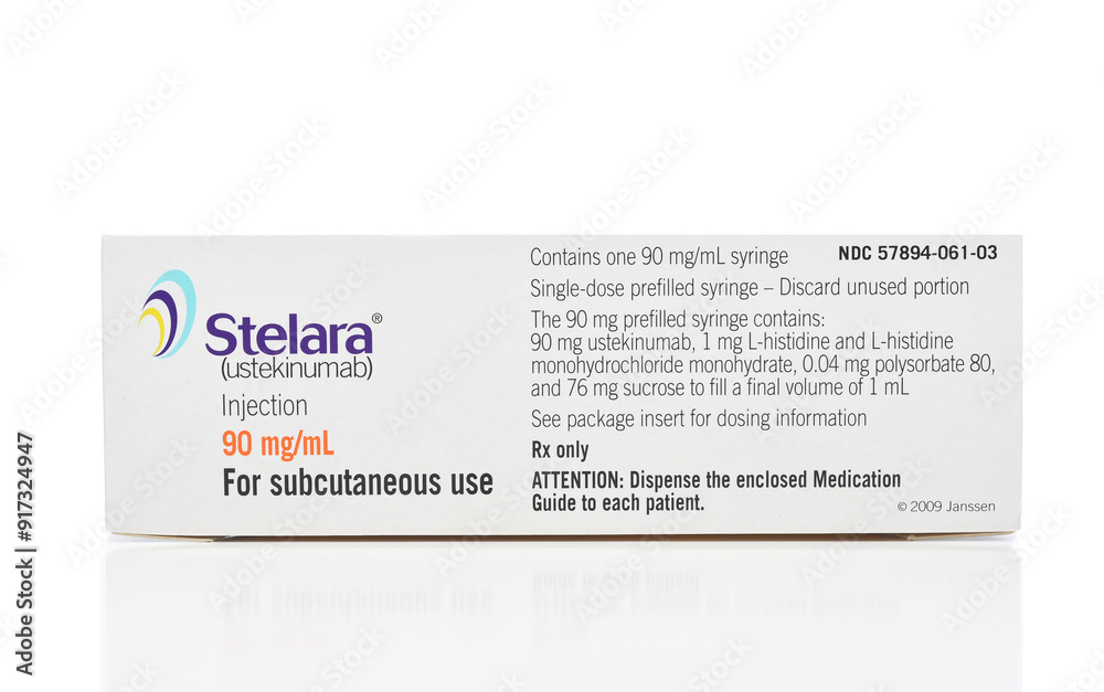 IRVINE, CALIFORNIA - 8 AUG 2024: Stelara Injection, a single dose ...