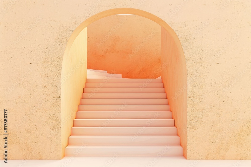 Vibrant rainbow colors on a 3D arch display - Stunning 3D image ...