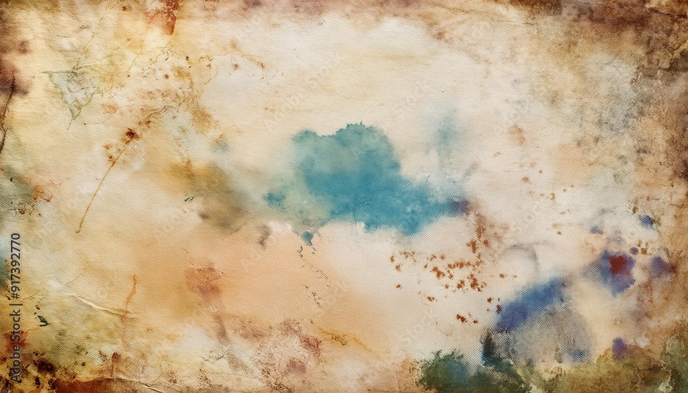 grunge vintage texture background with paint splotches and stains on ...