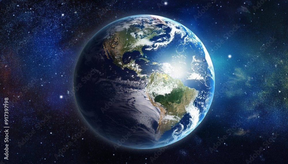 the image of earth with a starry sky behind it emphasizes how alone our ...