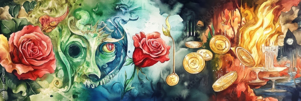 Moral Descent: A Watercolor Interpretation of the Seven Deadly Sins ...