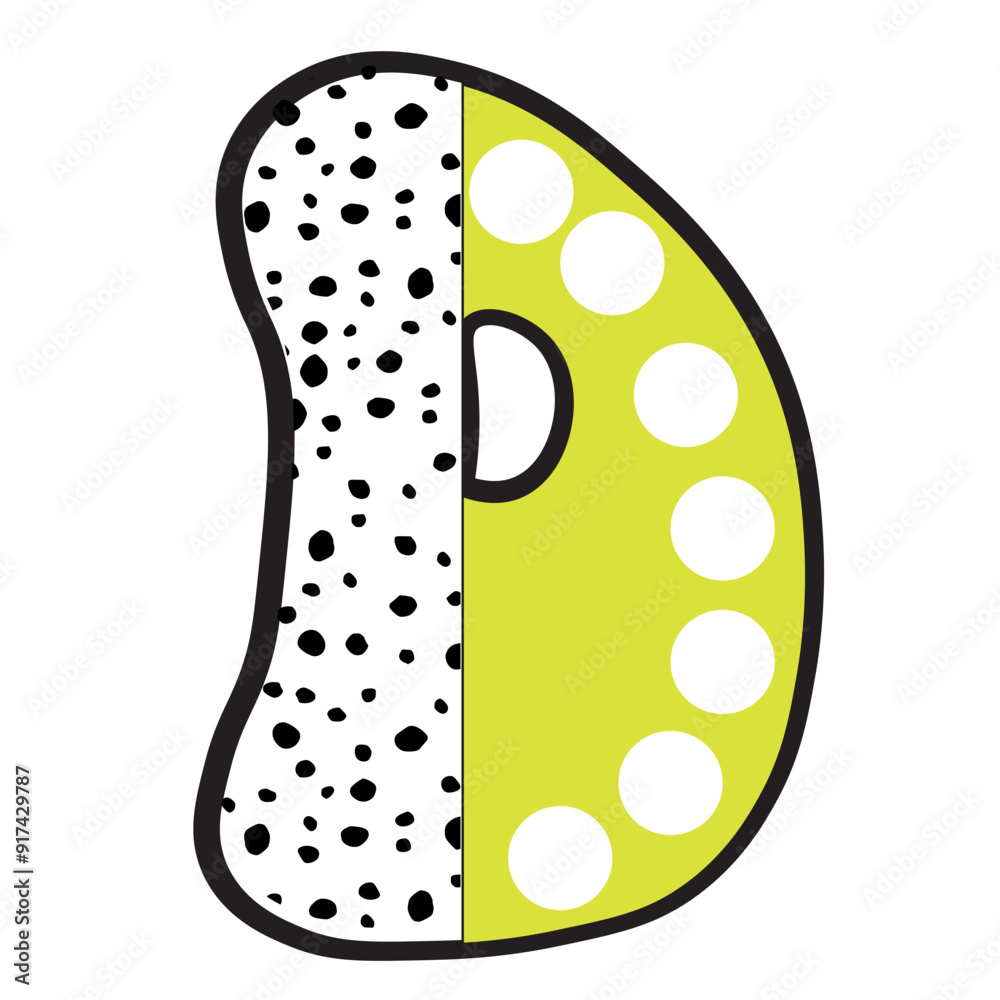 Dalmatians dots half doodle bright font alphabet polka dot dotted svg ...