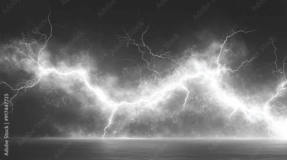 Isolated Lightning Strike and Thunder Clipart on Transparent Background ...