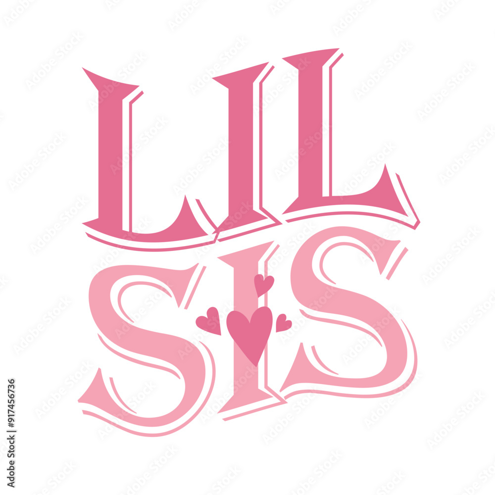 Vecteur Stock Big Sis Lil Sis Big Sister Little Sister Big Sister Svg Sister Svg Dxf And Png