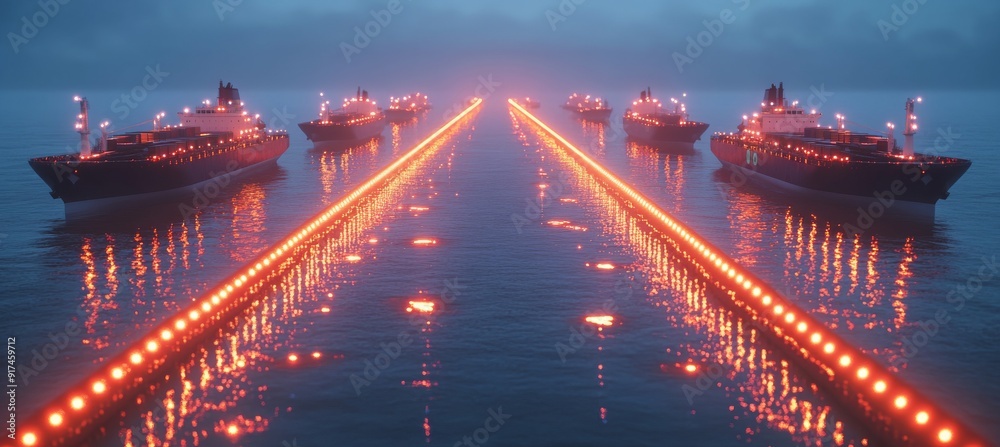 Map of the world, with logistic network distribution in the background ...