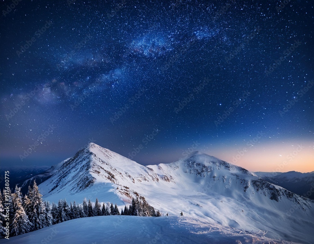 Winter night sky store
