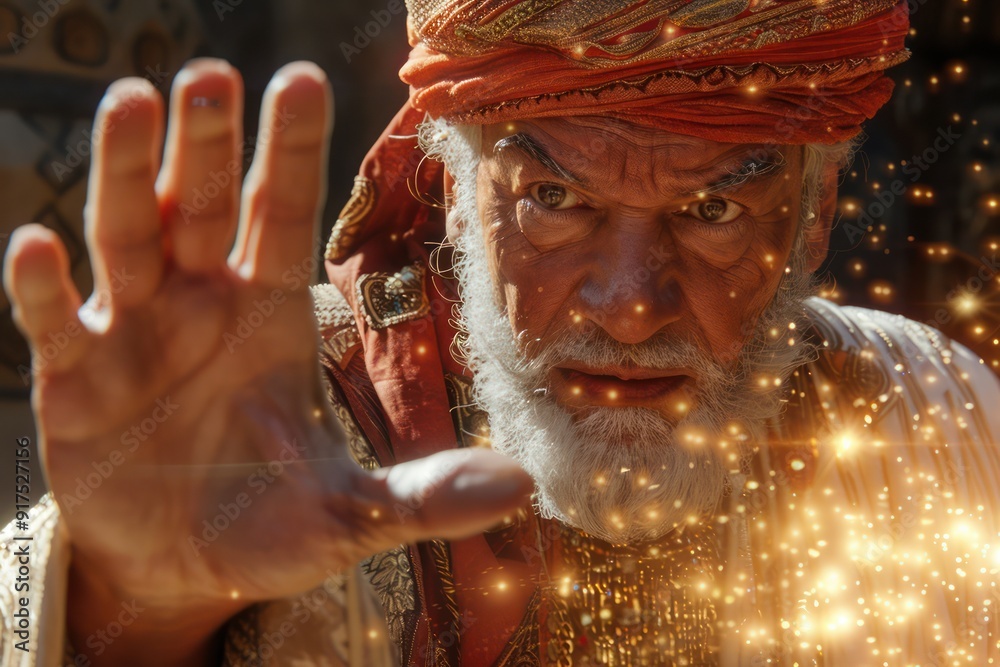 Ancient Magical Genie with Legendary Power, Timeless Enchantment and ...