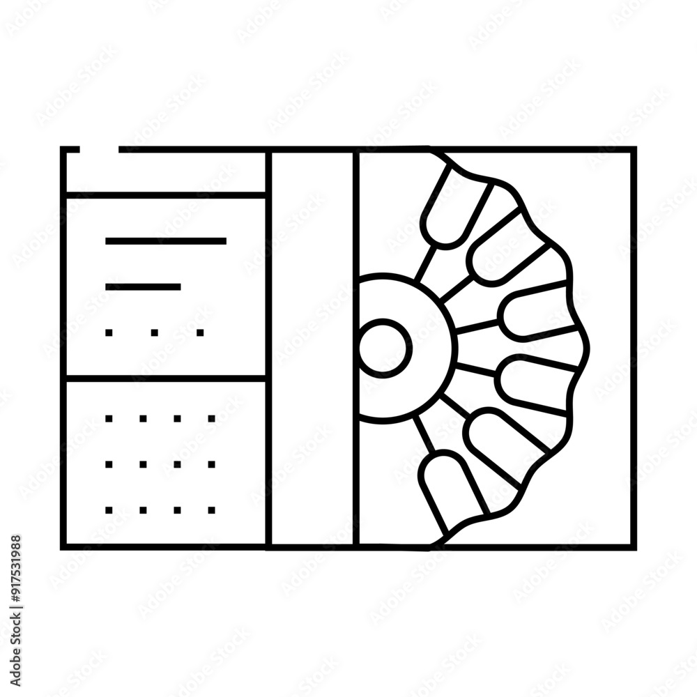 atomic absorption spectrometer line icon vector. atomic absorption ...