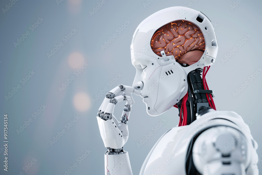 Human Anime Style 3D Robot gives human brain to humans --ar 3:2 --style ...