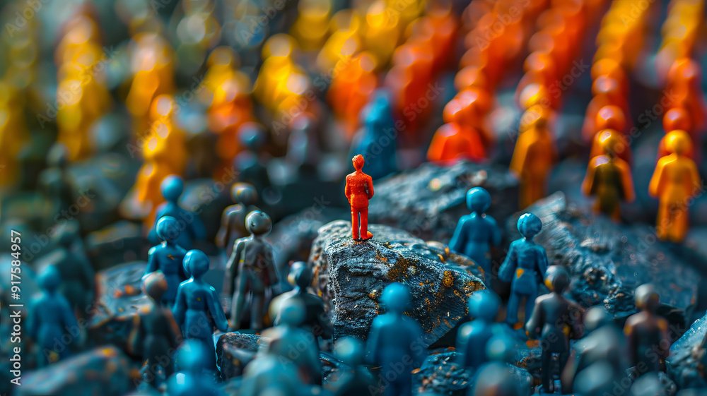 create an image that represents this title: Rise Above the Crowd: The ...