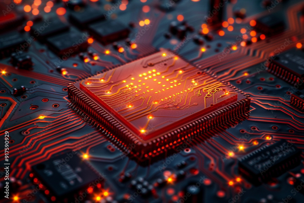 intricate and mesmerizing abstract patterns found in IC chips ...