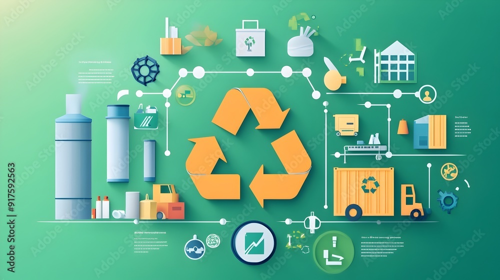 Circular Economy Infographic Highlighting Reduce Reuse Recycle ...