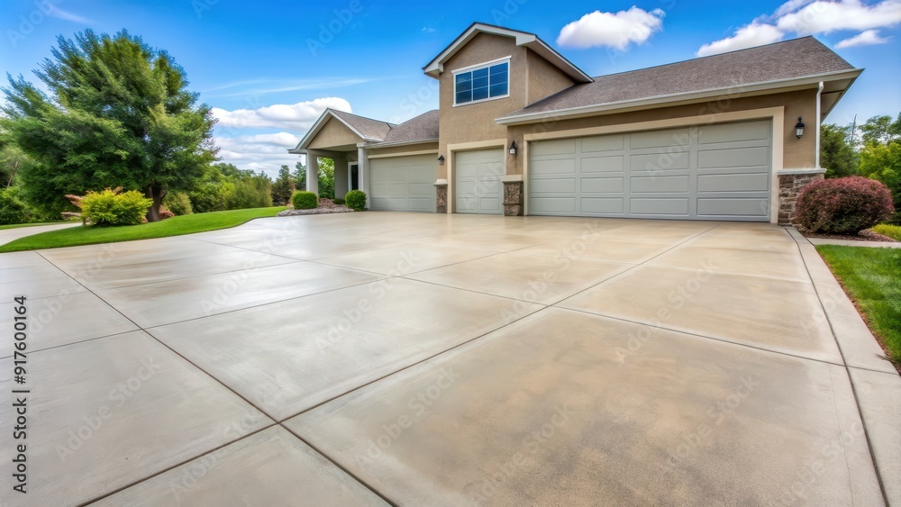 Smooth concrete driveway in Des Moines, Iowa , concrete, driveway ...