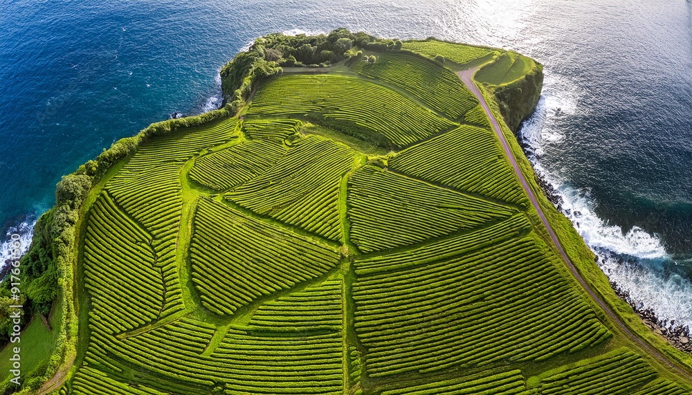 rice terraces in island, leaf background, rice terraces in island ...