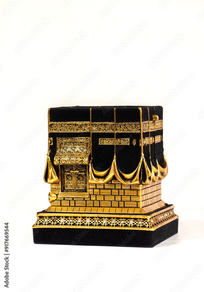 Miniature replica of the Kaaba, the Kaaba is the holiest mosque for ...
