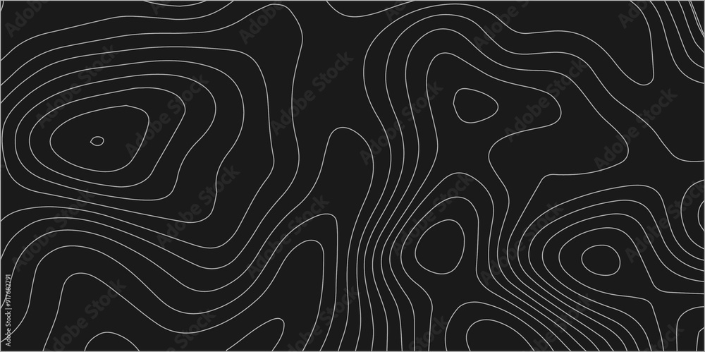 Topographic map background. geographic line map with elevation ...