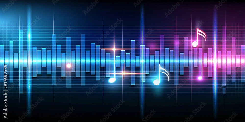 Dynamic music player interface with visual rhythms synchronized to the ...