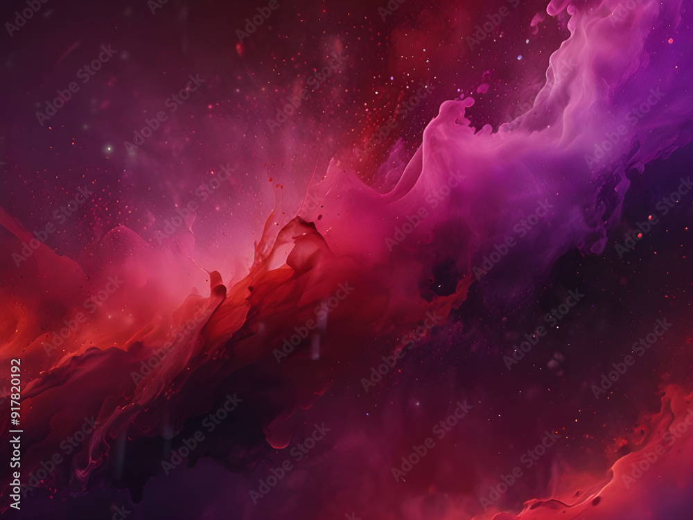 This captivating abstract wallpaper features shades of red and purple ...