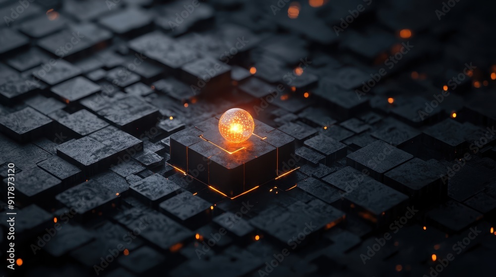 3D design of a nuclear energy process using simple shapes, with a ...