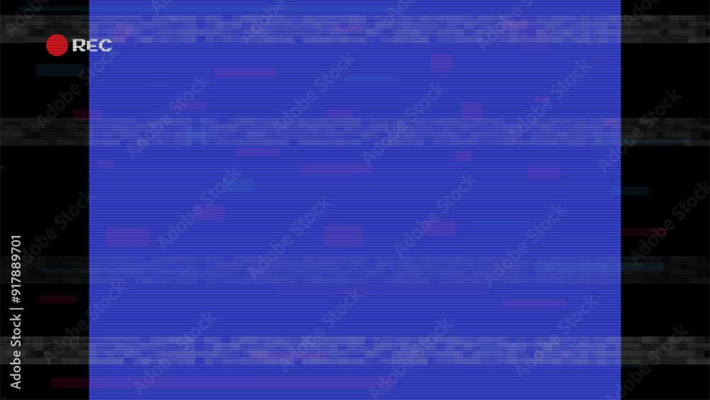 Retro CCTV or VHS video noise background Vintage horizontal scan lines ...