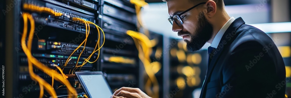 IT Specialist Working on Server Infrastructure in a Data Center - A ...