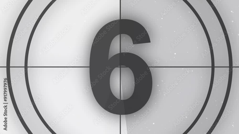 Old Film leader countdown, Old movie countdown film reel, Old movie ...