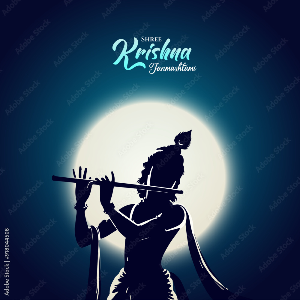 Shree Krishna Janmashtami Celebration. Janmashtami Indian Lord Krishna ...