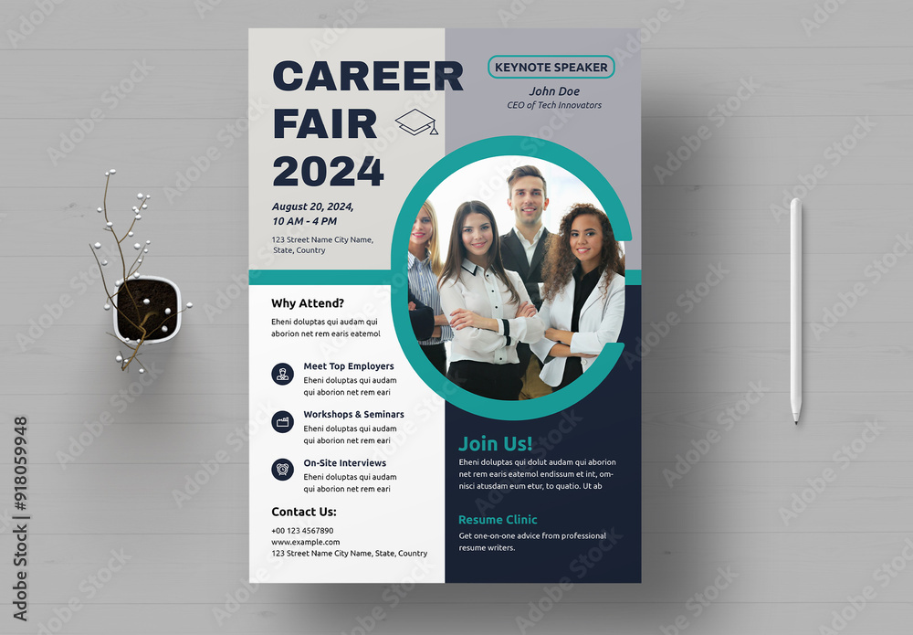 Career Fair Template Stock Template | Adobe Stock