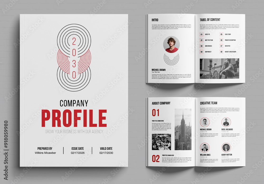Company Profile Template Stock Template | Adobe Stock