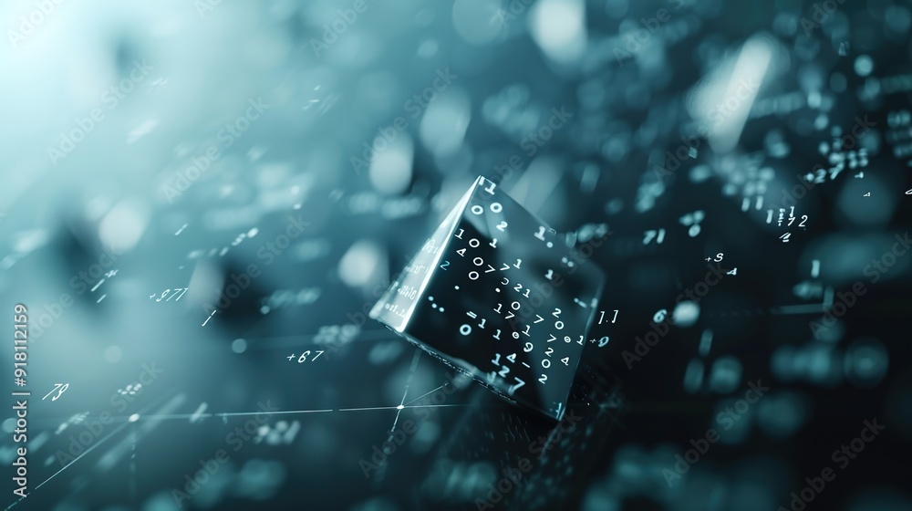 Geometric Harmony: Abstract 3D Shapes with Euler s Formula Overlay ...