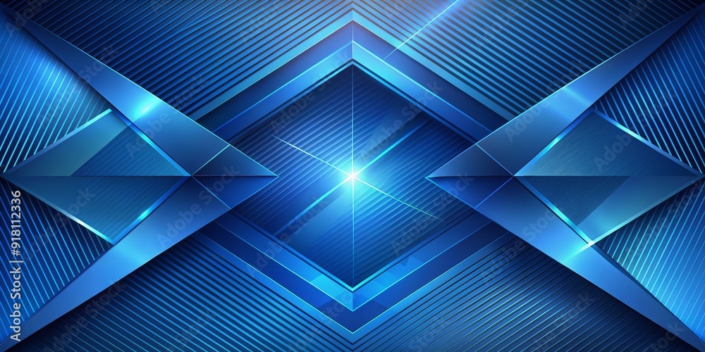 abstract blue background with lines, blue geometric shape abstract ...