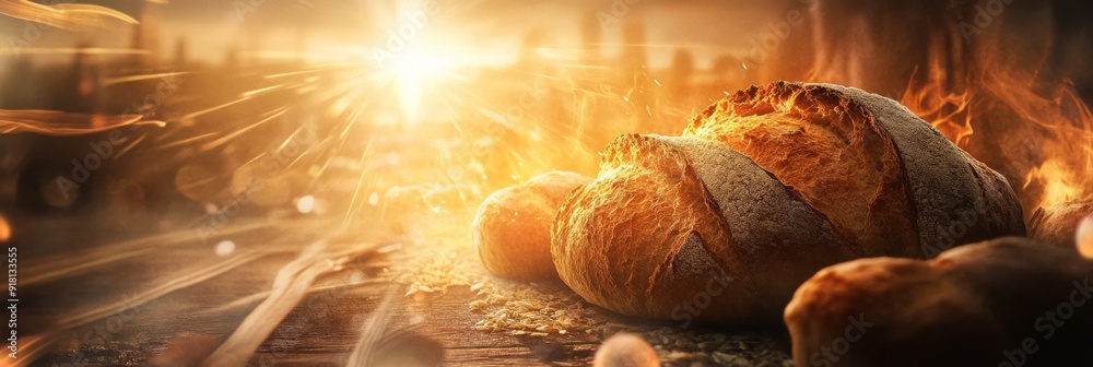 The Bread of Life Illuminated: A Christian Concept Art Embracing the ...