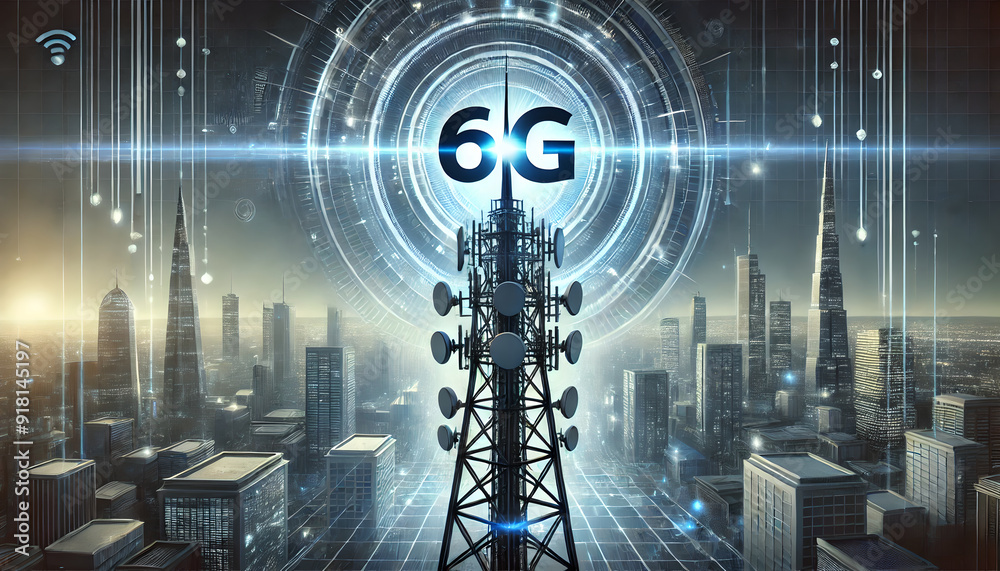 Cutting-edge 5G and 6G Cellular Tower: High-Speed Wireless Connectivity ...