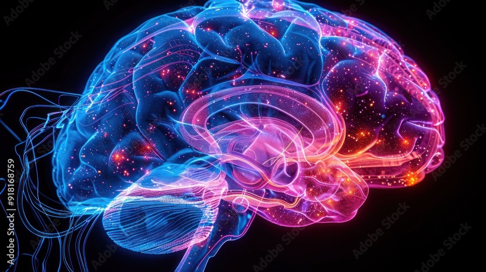 Anatomical Brain Image on Creative Education Science Medicine ...