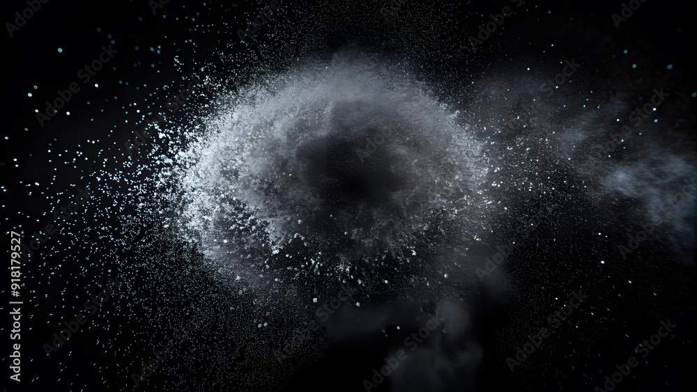 Distressed white grainy texture with dust overlay textured. Grainy noise particles and snow ...