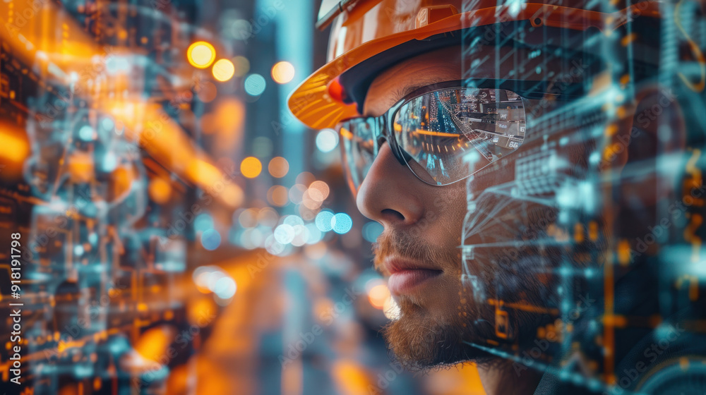 Engineering, A thoughtful male engineer reviews design models ...