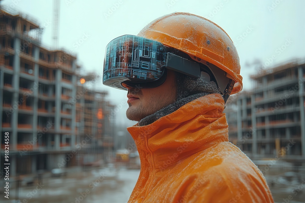 augmented reality construction site engineers smart glasses overlay ...