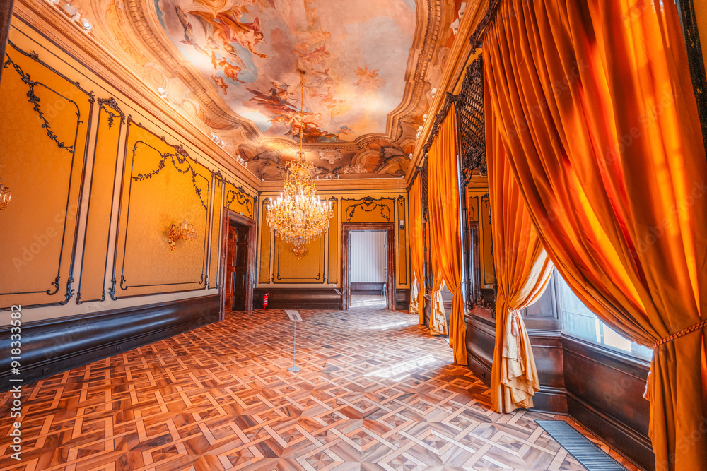 Interior of Clam Gallas Palace (Clam Gallasovsky palac) is a Baroque ...