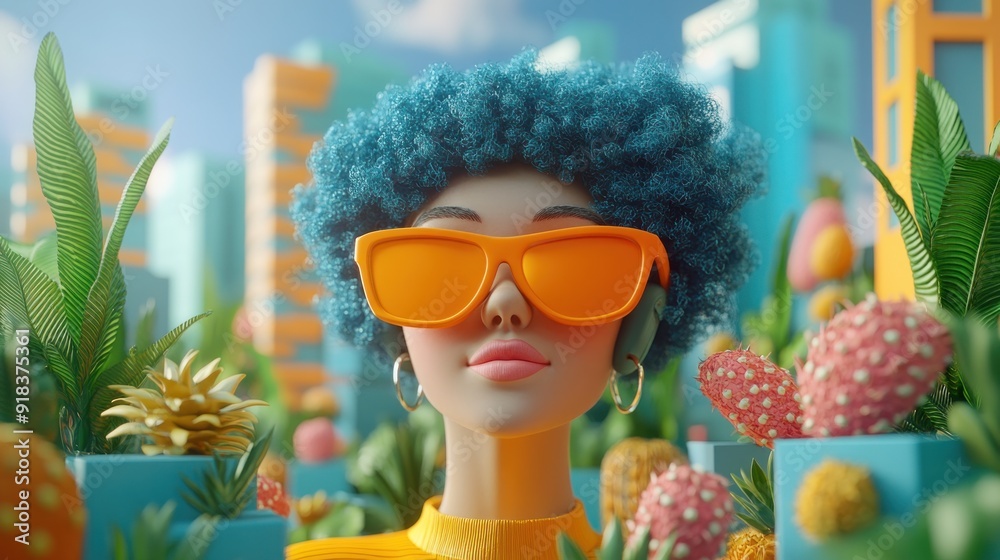 A detailed 3D animation captures the energy of an influencer live ...